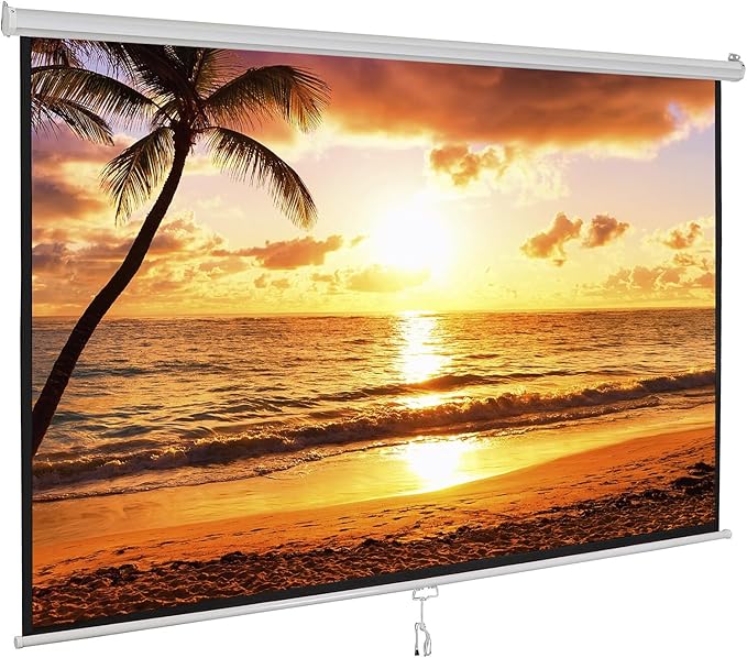 Amazon.com: SUPER DEAL 100'' 16:10 HD Projection Screen Foldable Anti ...