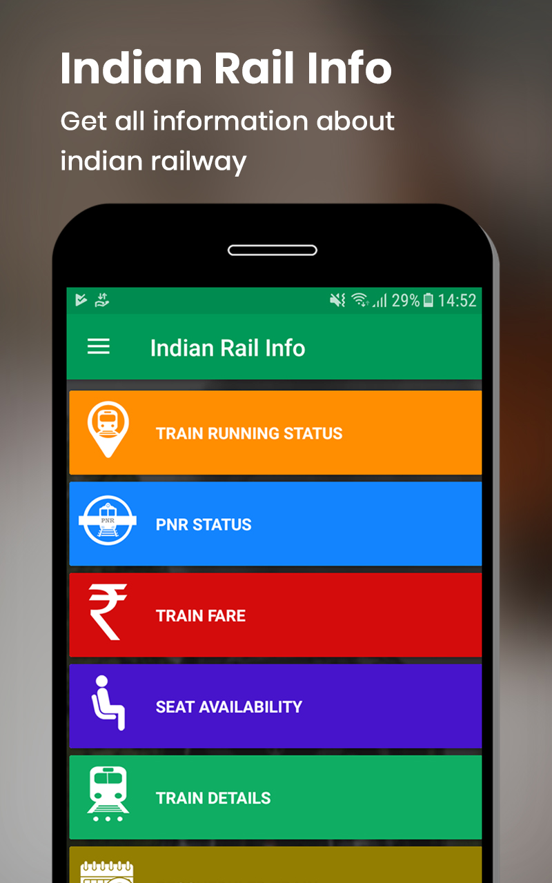 Indian Rail Info - Train Running & PNR Status - App on Amazon Appstore