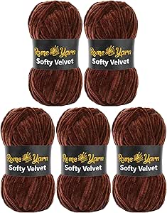 Rome Yarn Softy Velvet Yarn 100g/3.52oz - 120m/131yards | Super Chunky ...