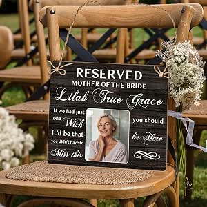 Amazon.com: Bfigift Memorial Wedding Sign In Memory Wedding Table Decor ...