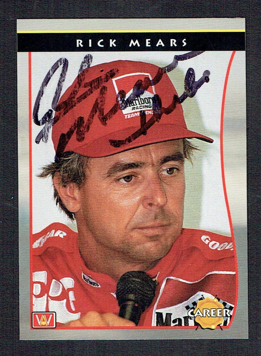 Rick Mears #90 signed autograph auto 1992 PPG Indy Racing Trading Card ...