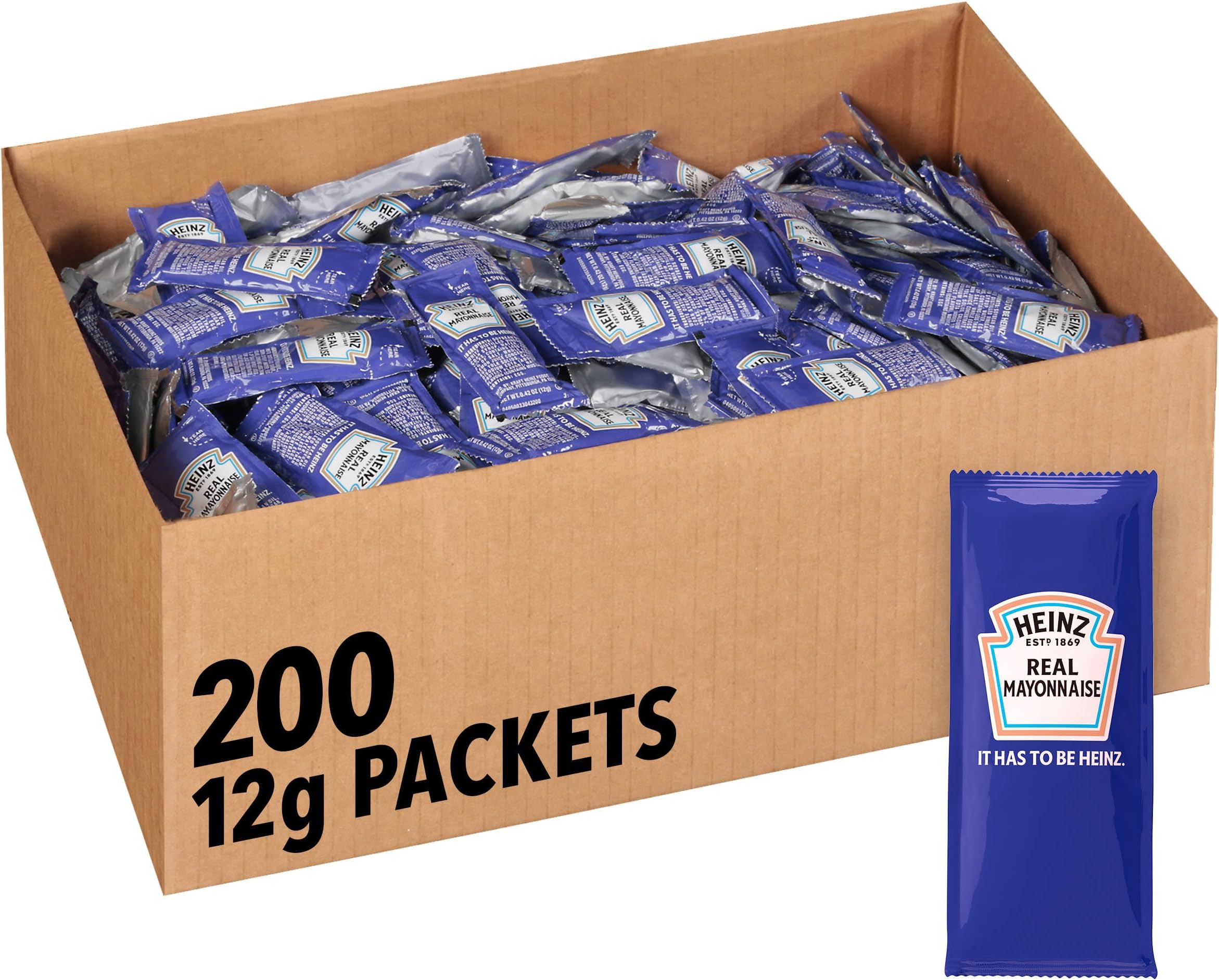 Amazon.com : Chefs Quality: Mayonnaise Packets 200 Count : Grocery ...