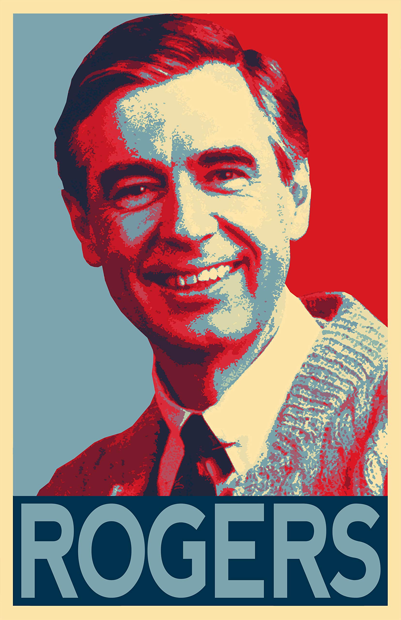 Amazon.com: Mr Rogers Illustration - PBS Television Icon Fred Rogers ...