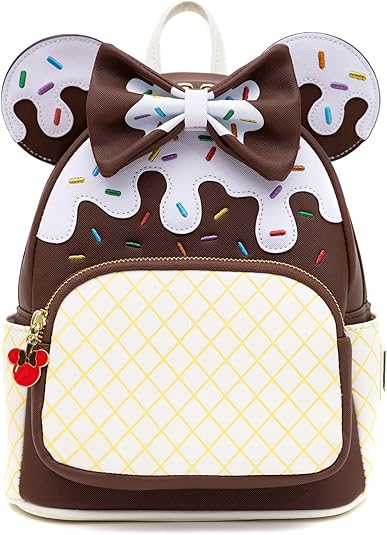 Amazon.com | Loungefly Disney Minnie Mouse Chocolate Ice Cream Mini ...