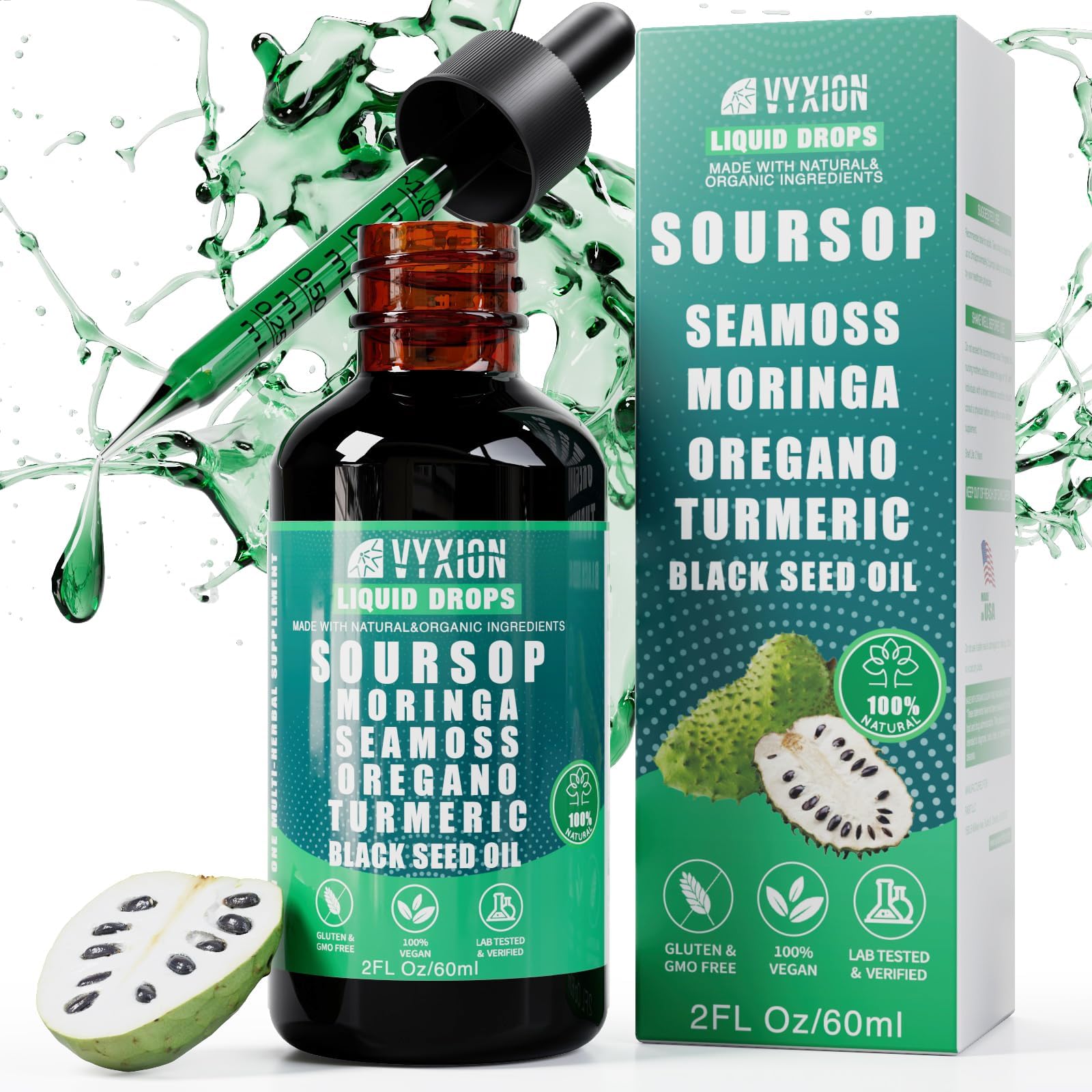 Amazon.com: Soursop Bitters Liquid 32 Ounces - 64 Servings - 20 Herb ...