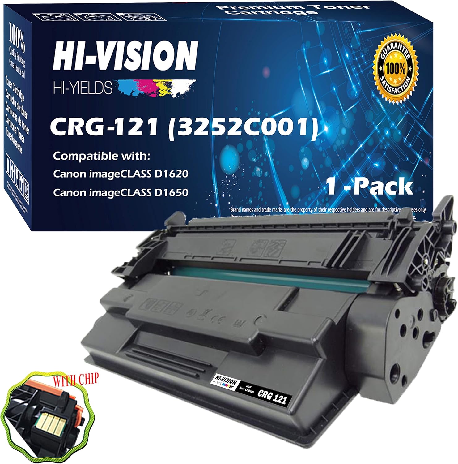 Amazon.com: HI-VISION HI-YIELDS (1-Pack Black High Capacity) Compatible 3252C001 CRG-121 121 ...