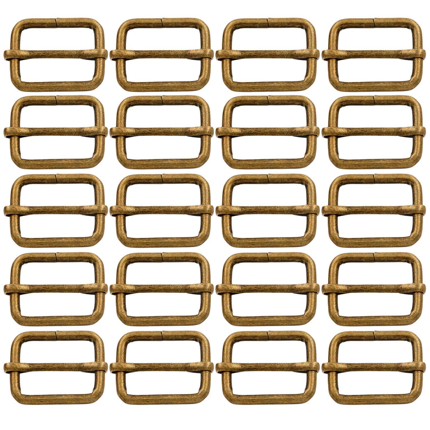 Buy BIKICOCO 3/4 Inch Metal Slide Adjuster Buckle Tri-Glides with ...