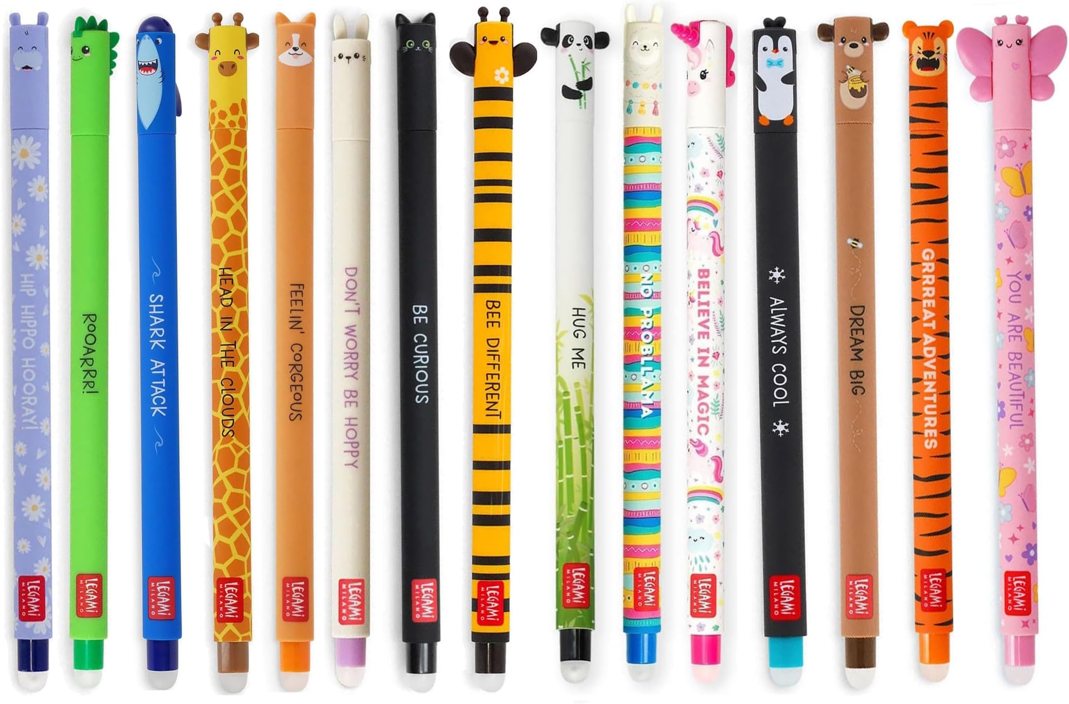 LEGAMI - Set di 15 penne gel cancellabili, con inchiostro gel ...