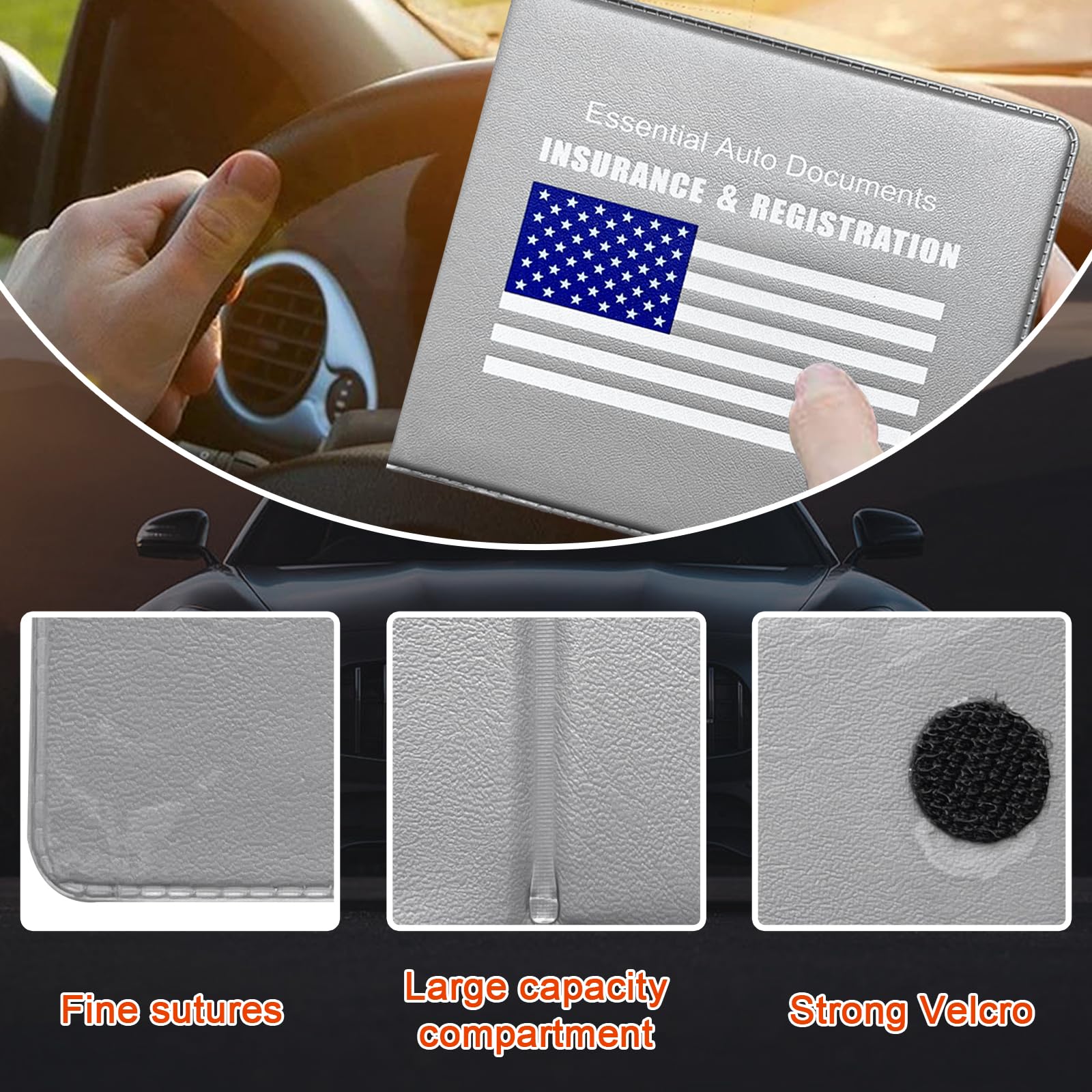 Snapklik.com : Kewucn Car Registration And Insurance Holder, 2 Pack ...