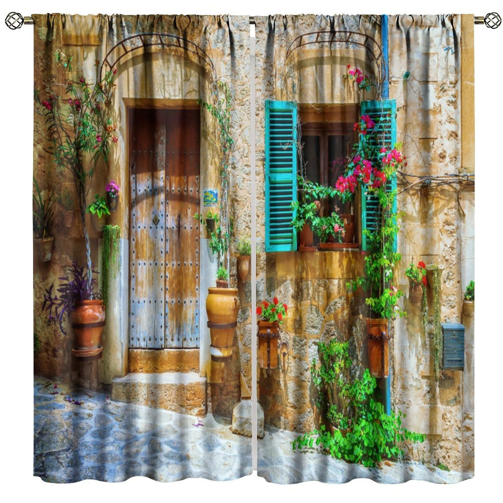 Italian Style Kitchen Curtains Amazon.com: Beach Kitchen Curtains,