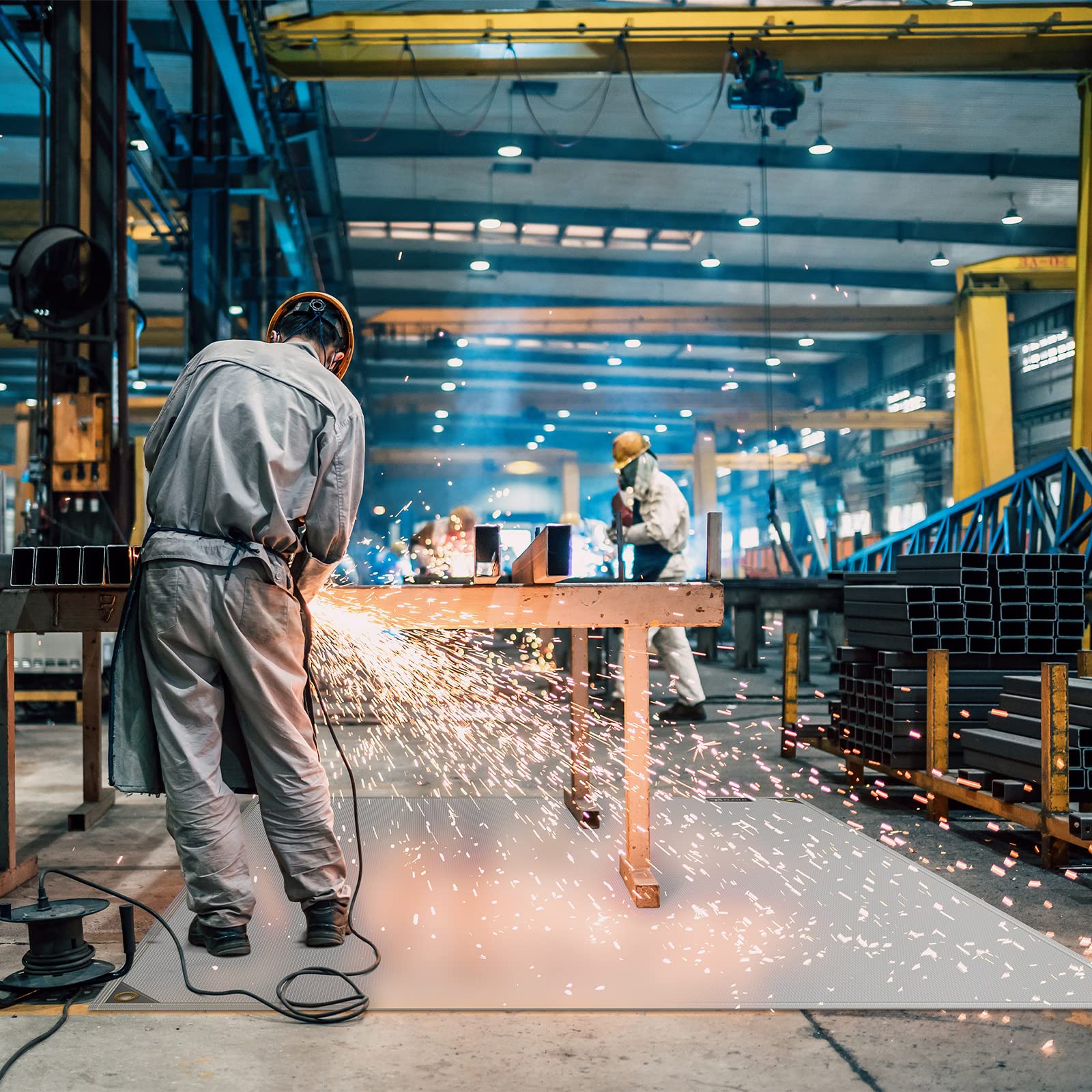 Snapklik.com : FLASLD Welding Blanket, Heavy Duty Fiberglass Fire ...