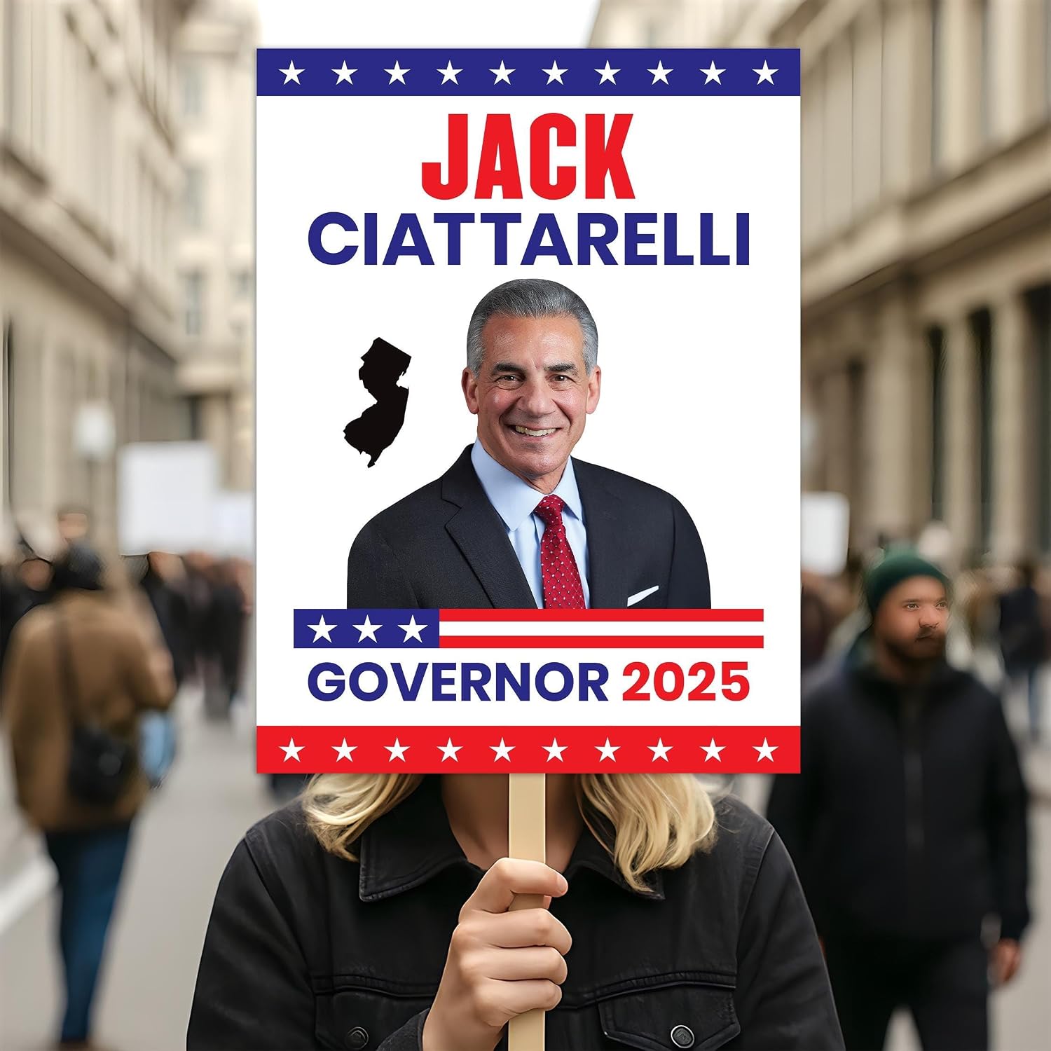 Jack Ciattarelli For New Jersey Governor 2025 Election Sign, Anti-Trump ...