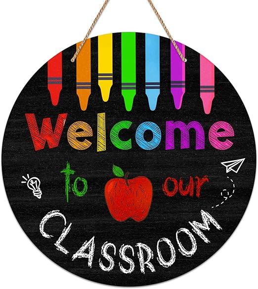Amazon.com: FLYAB Welcome Sign for Classroom Door Decorations 11.5 ...