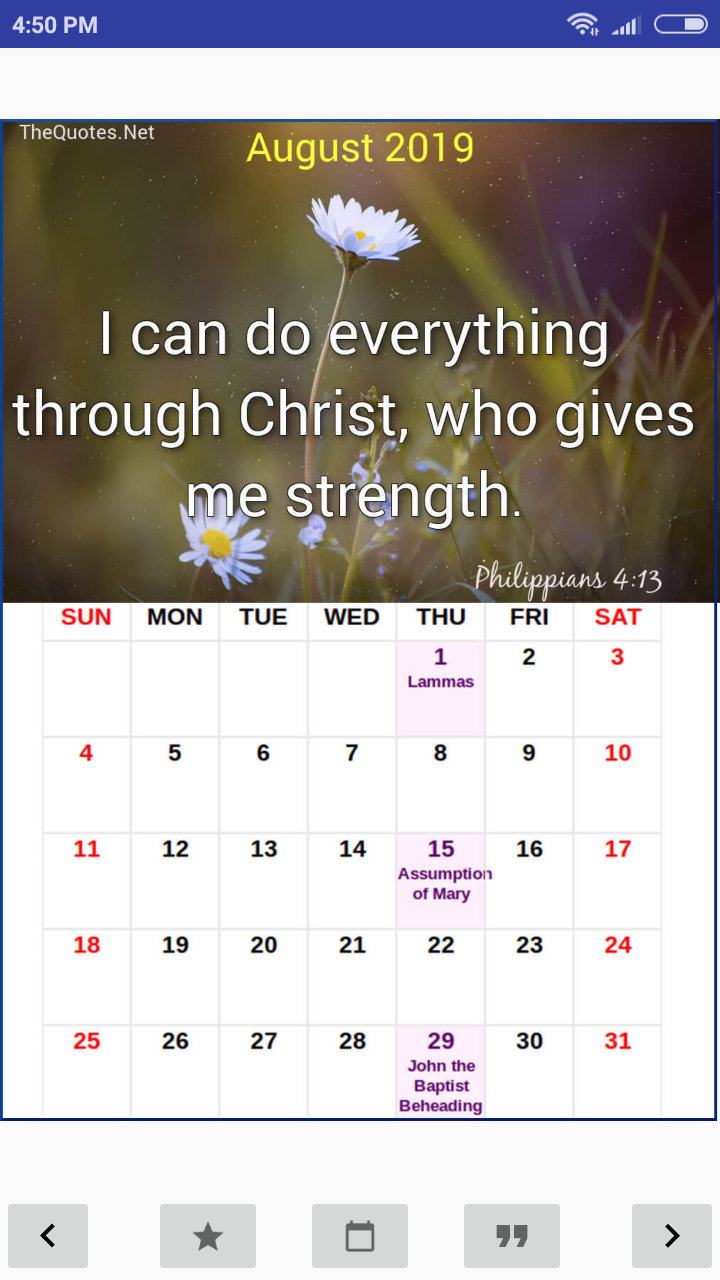 Christian Calendar 2019 - App on Amazon Appstore