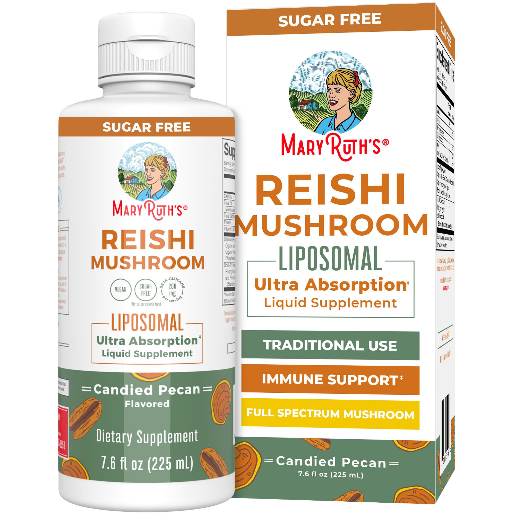 Amazon.com: MaryRuth's Reishi Vegan Mushroom Supplement | Ultra ...