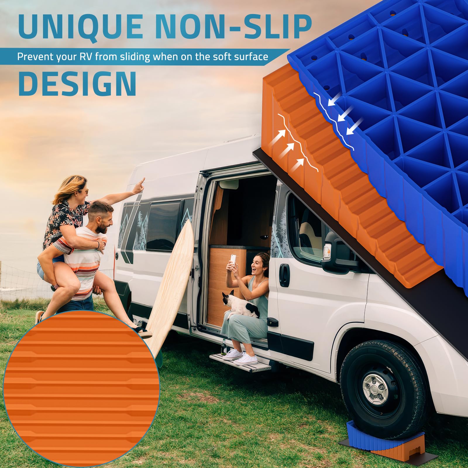Snapklik.com : PAULINN RV Leveling Blocks Ramp Chock Kit, Upgraded 2 ...