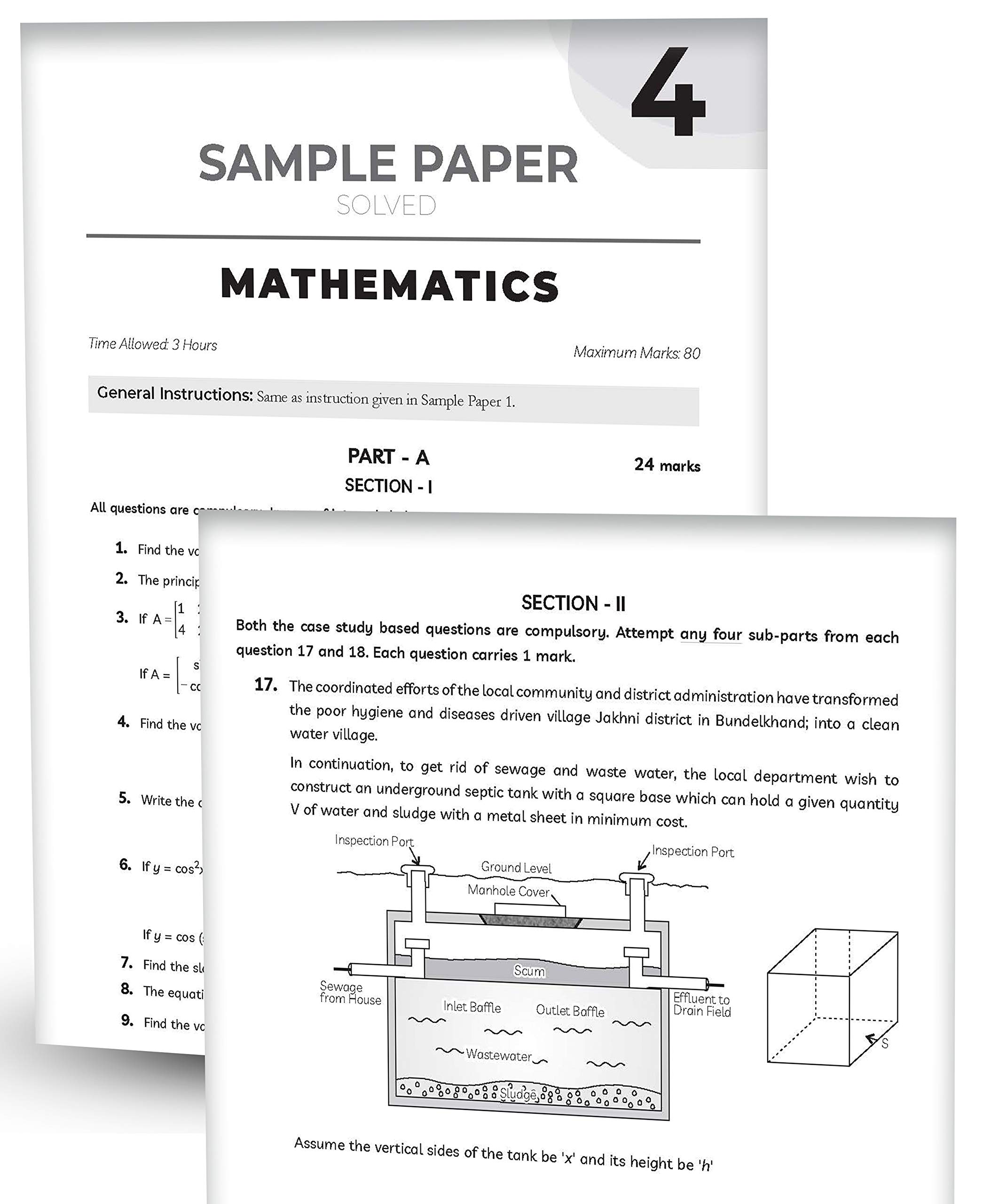 Buy Educart CBSE Class 12 Mathematics Sample Question Papers 2021 (As ...