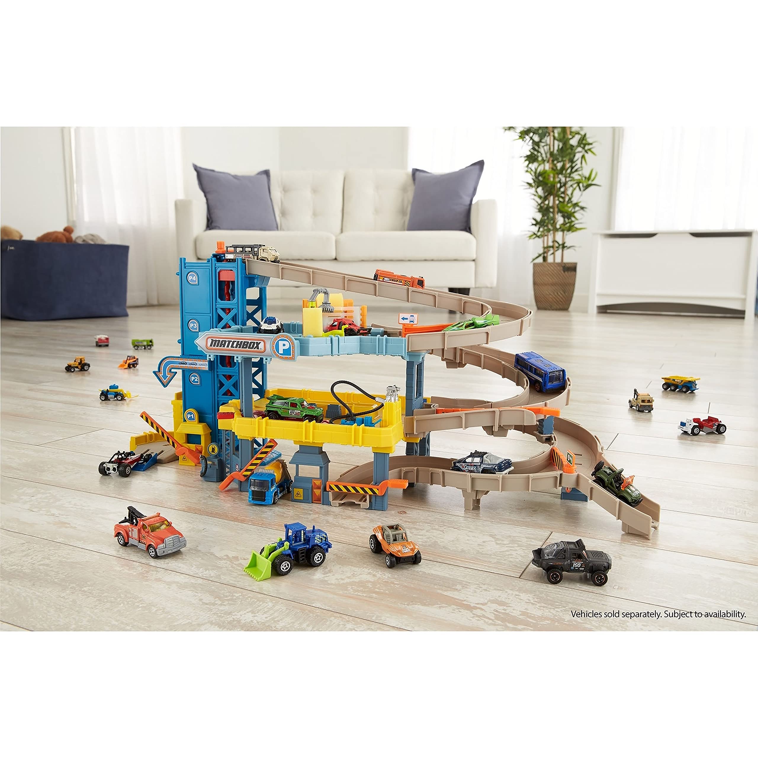 Buy Matchbox 4-level Garage, The One-Stop-Shop for Cars On-the-Go ...