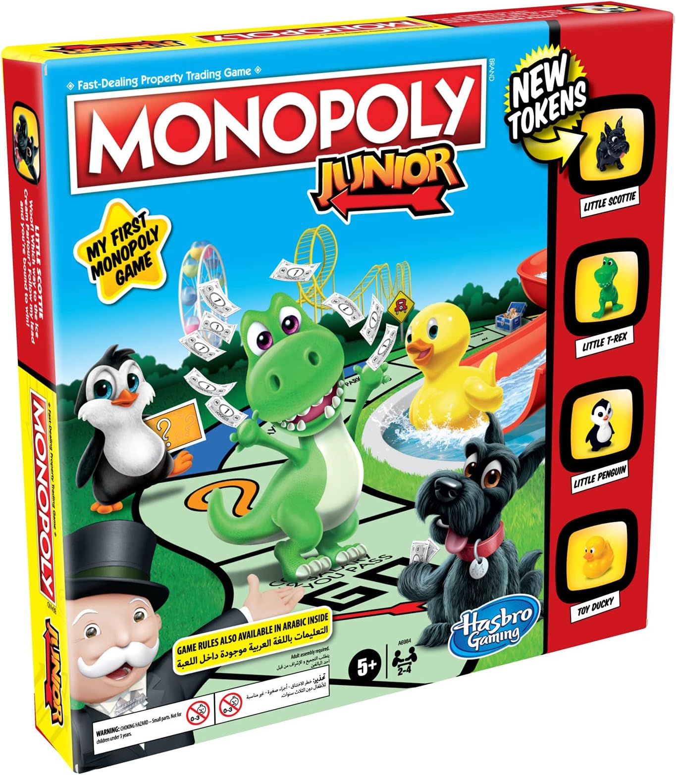 Monopoly Junior Board Game, Fun Monopoly Board Game for Kids Ages 5 and ...