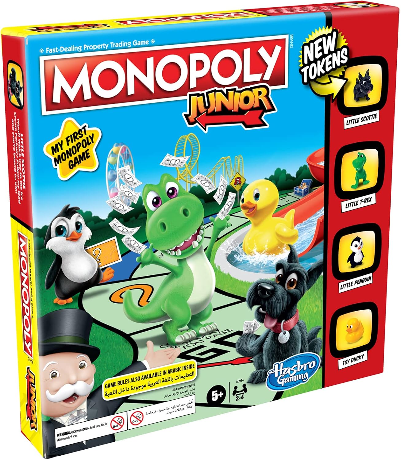 Amazon.com: Monopoly Junior Game, Monopoly Board Game for Kids, Family ...