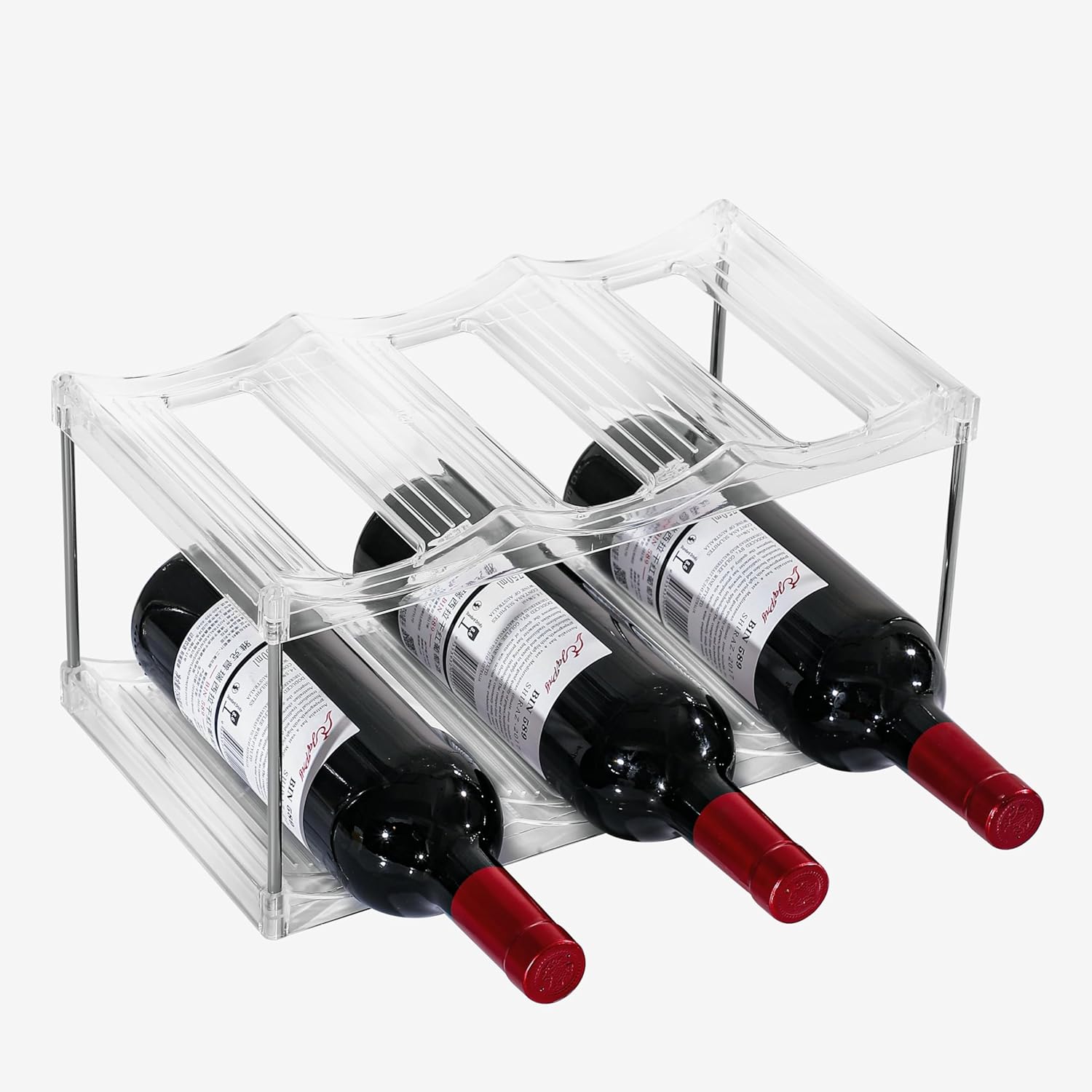 Amazon.com: IEEK Stackable Bottle Storage Holder Rack,Free-Standing ...