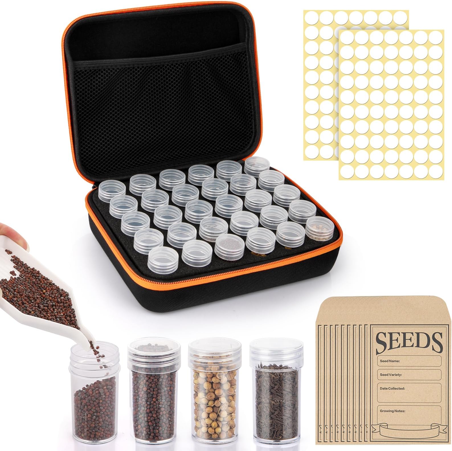 Amazon.com: Milulu Seed Organizer Storage Box, Premium Seed Containers ...
