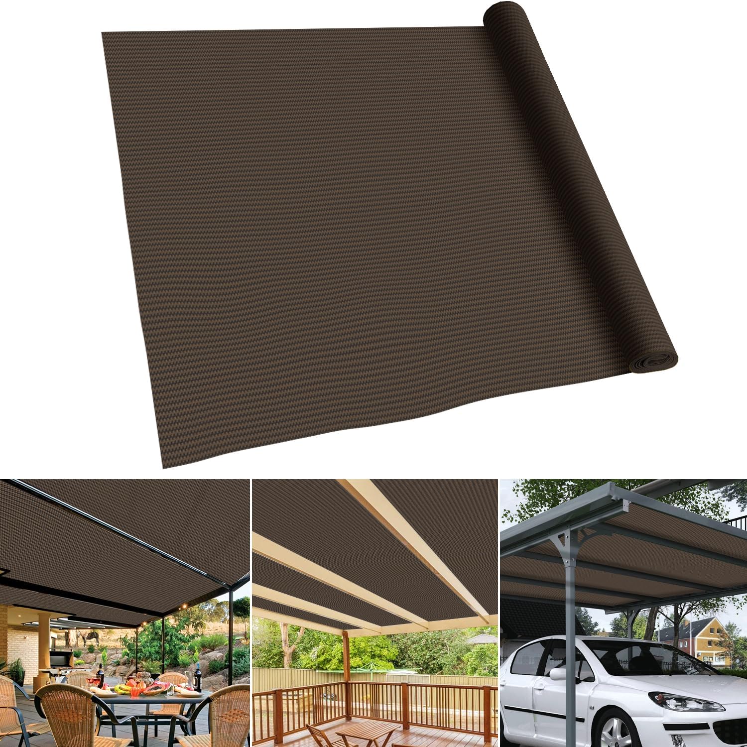 Amazon.com : Coolaroo 90% UV Block Shade Cloth and Privacy Screen Shade ...