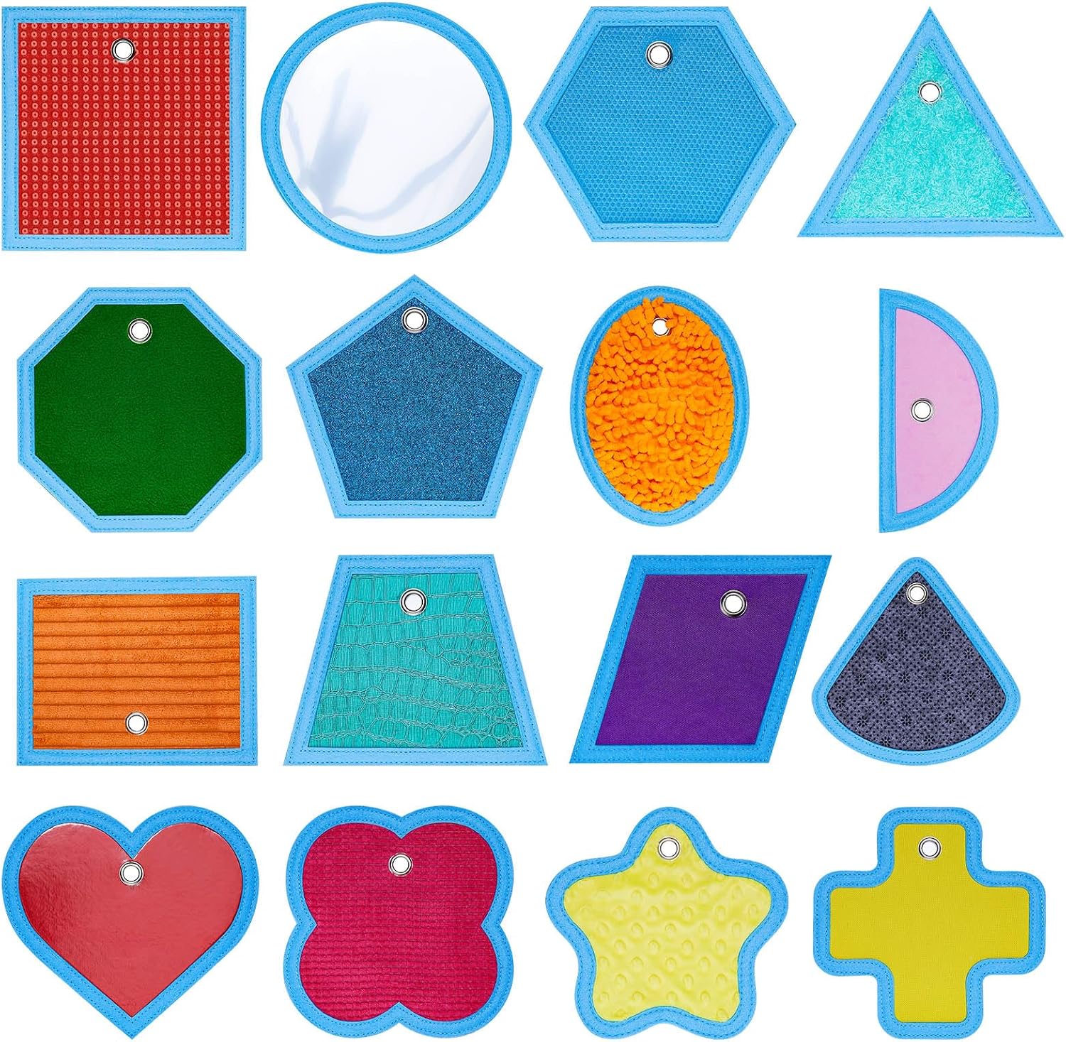 Amazon.com: Drydiet 16 Pcs Mini Sensory Floor Tiles Sensory Mini Mats ...