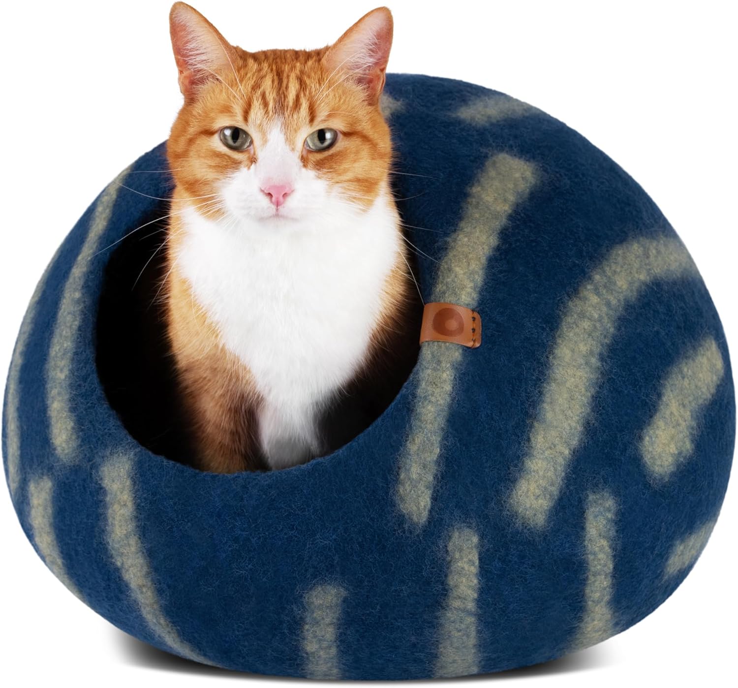 Amazon.com : MEOWFIA Cat Cave – Premium Felt Cat Bed for Indoor Cats ...