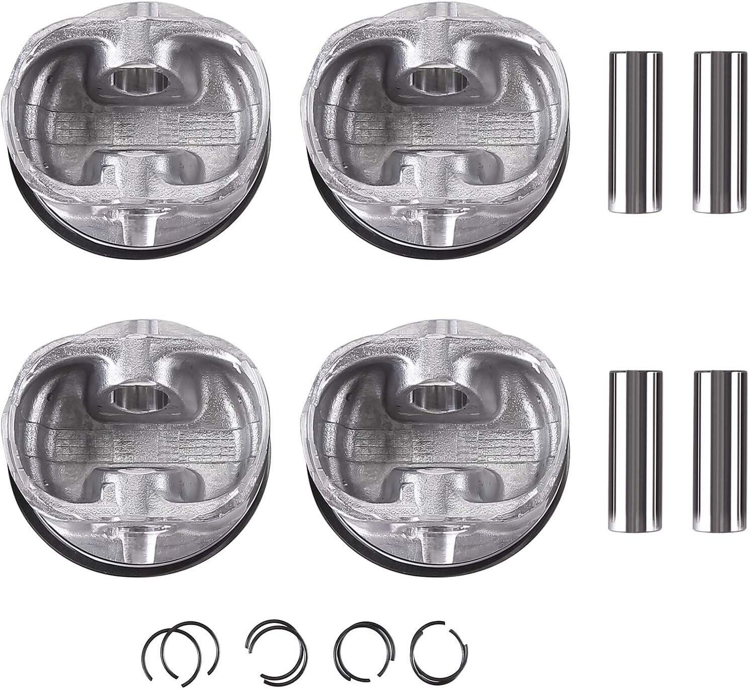 Amazon.com: Saitedudu 4PCS Engine Piston and Rings Assembly Kit Car ...