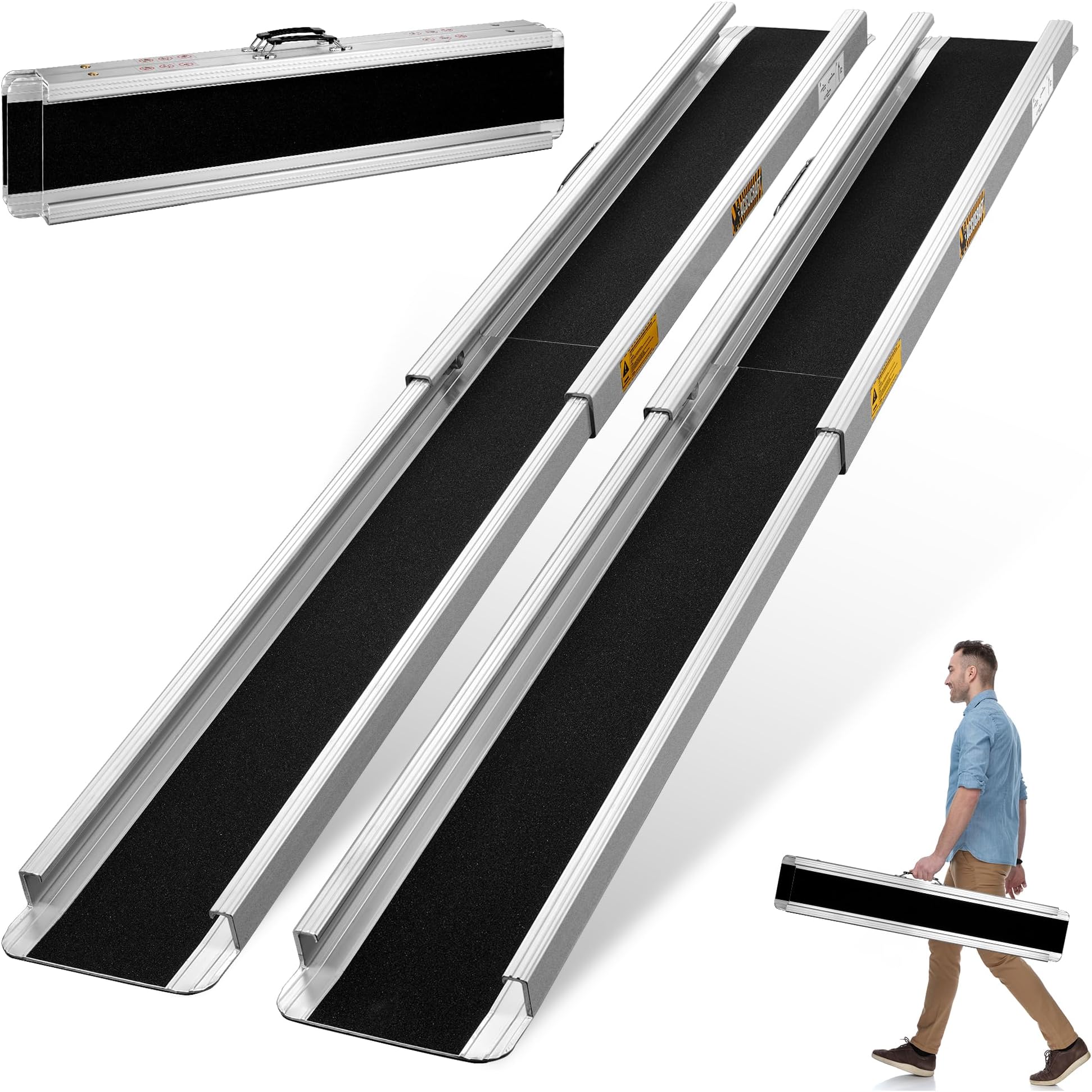 Amazon.com: Roll-A-Ramp Roll-Away Aluminum Loading Ramp - 775-Lb ...
