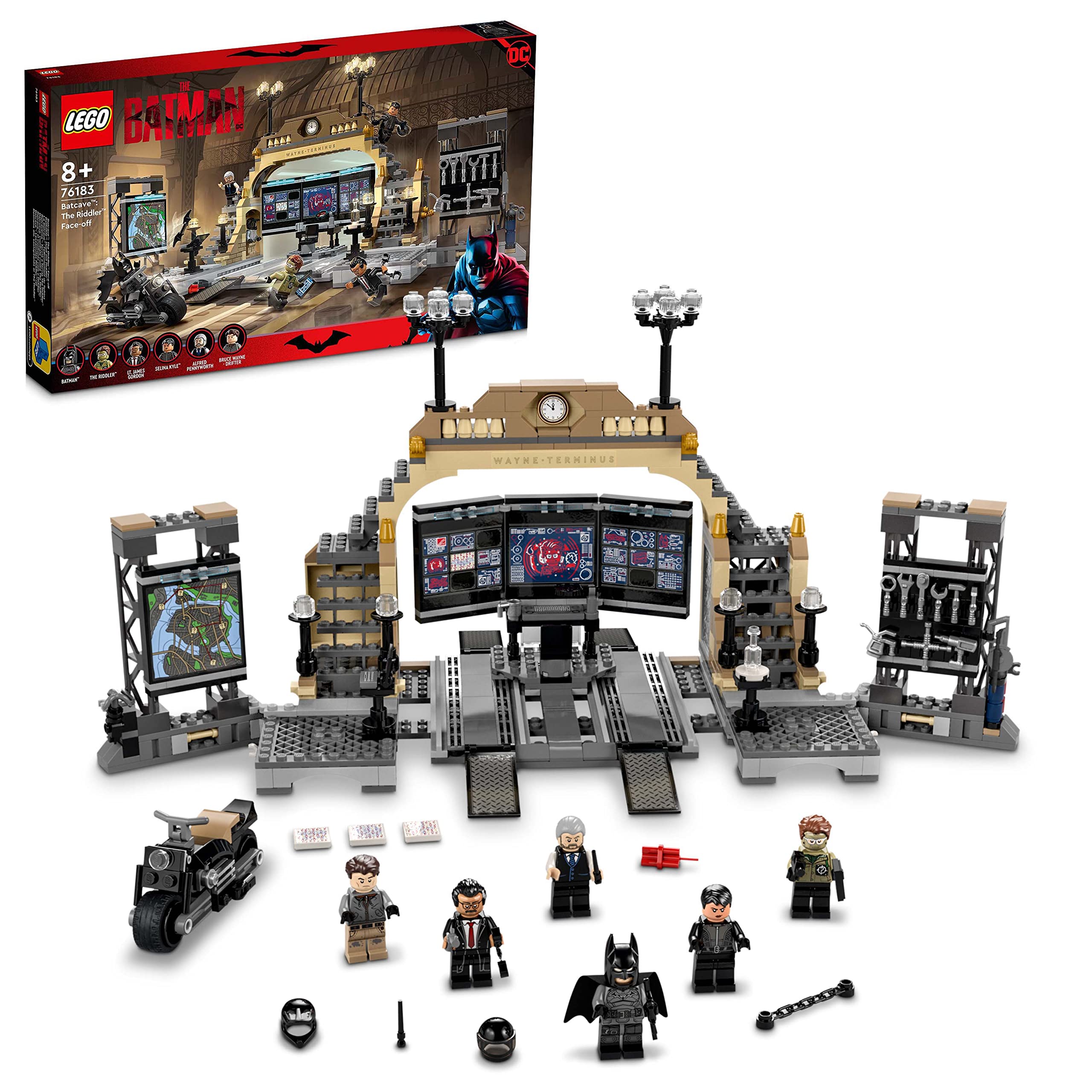 LEGO 76183 DC Batman Batcave The Riddler Face off Set With Toy LEGO 76183 DC Batman Batcave The Riddler Face off Set With Toy