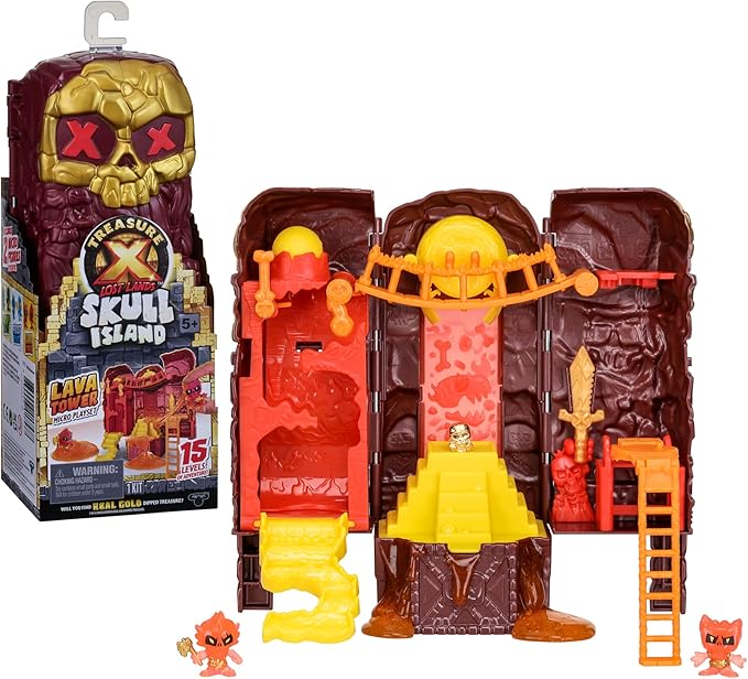 Amazon.com: TREASURE X Lost Lands Skull Island Lava Tower Micro Playset ...