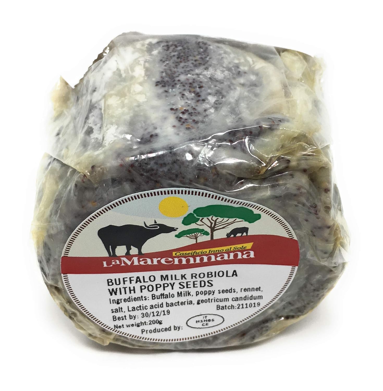 Amazon.com: LA MAREMMANA Buffalo Robiola Poppy Seeds : Grocery ...