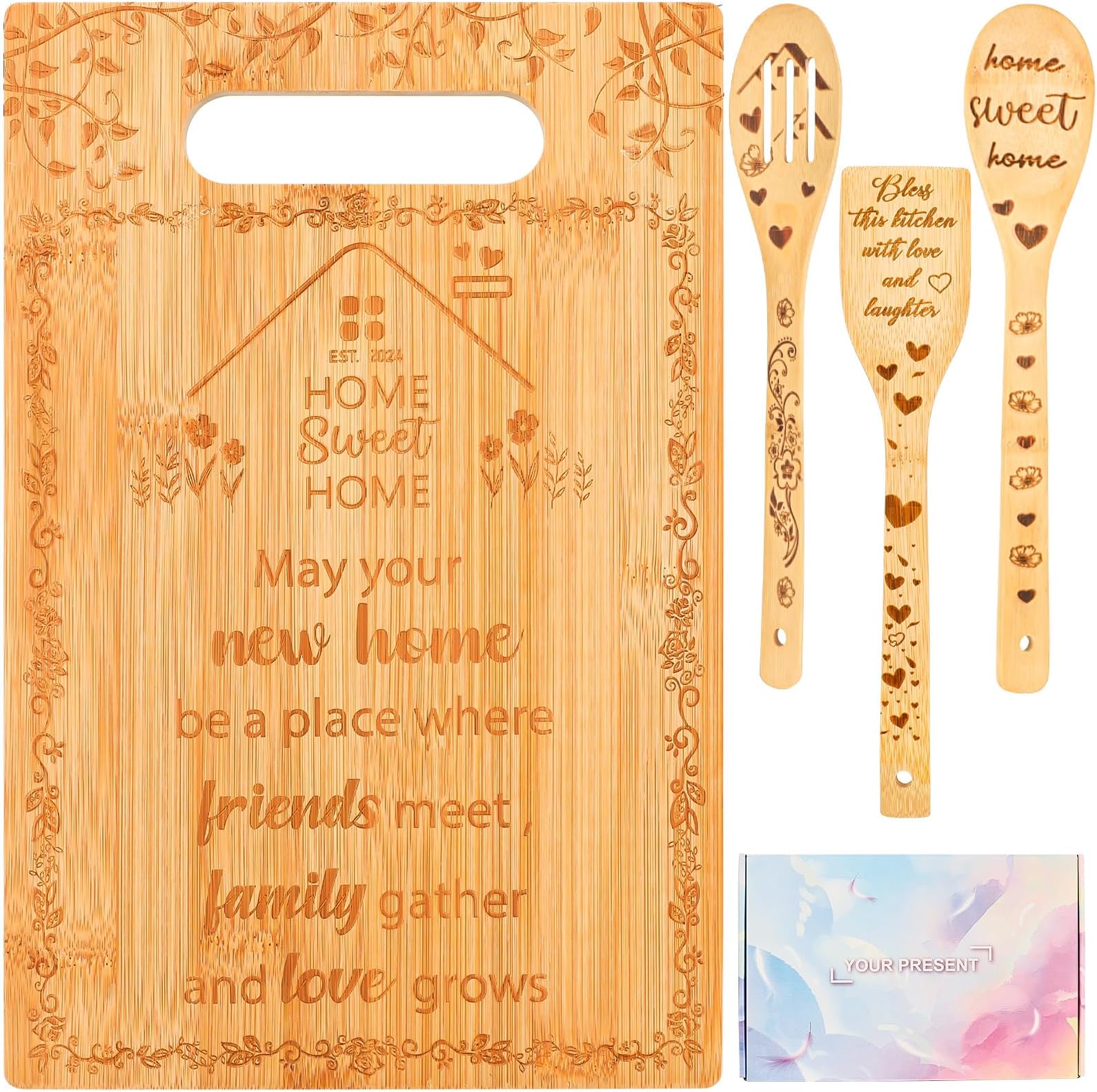 Amazon.com: FONDCANYON Housewarming Gifts For New House, Bless This ...