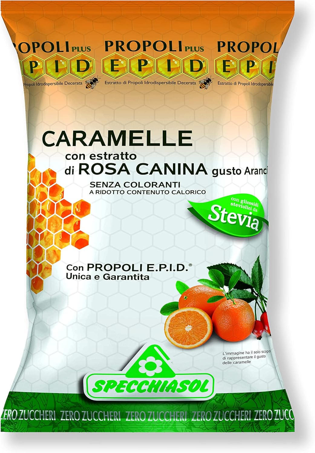 epid caramelle propoli con estratto di rosa canina gusto arancia ...