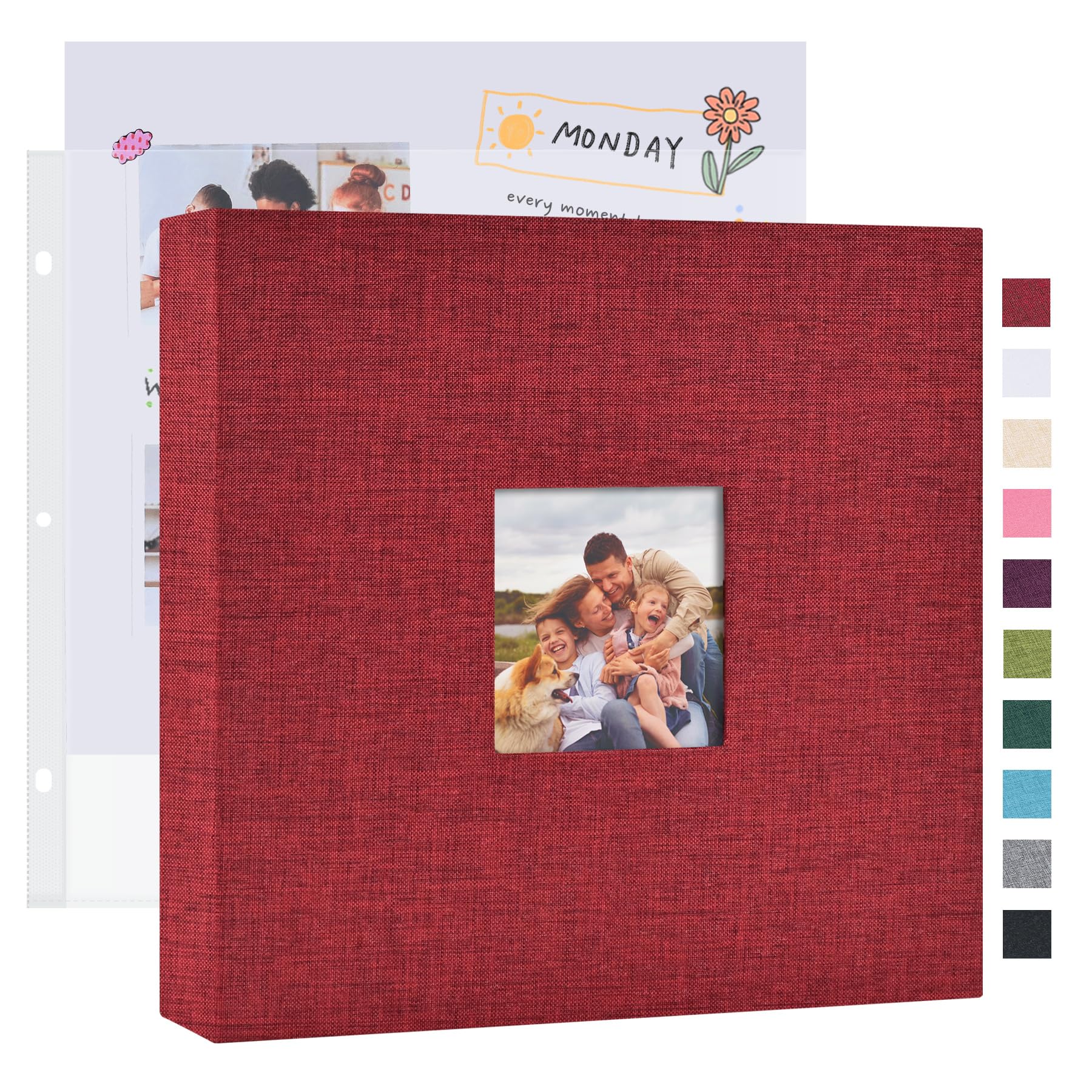 Amazon.com: Mublalbum 12x12 Inch DIY Scrapbook Photo Album with 20 ...