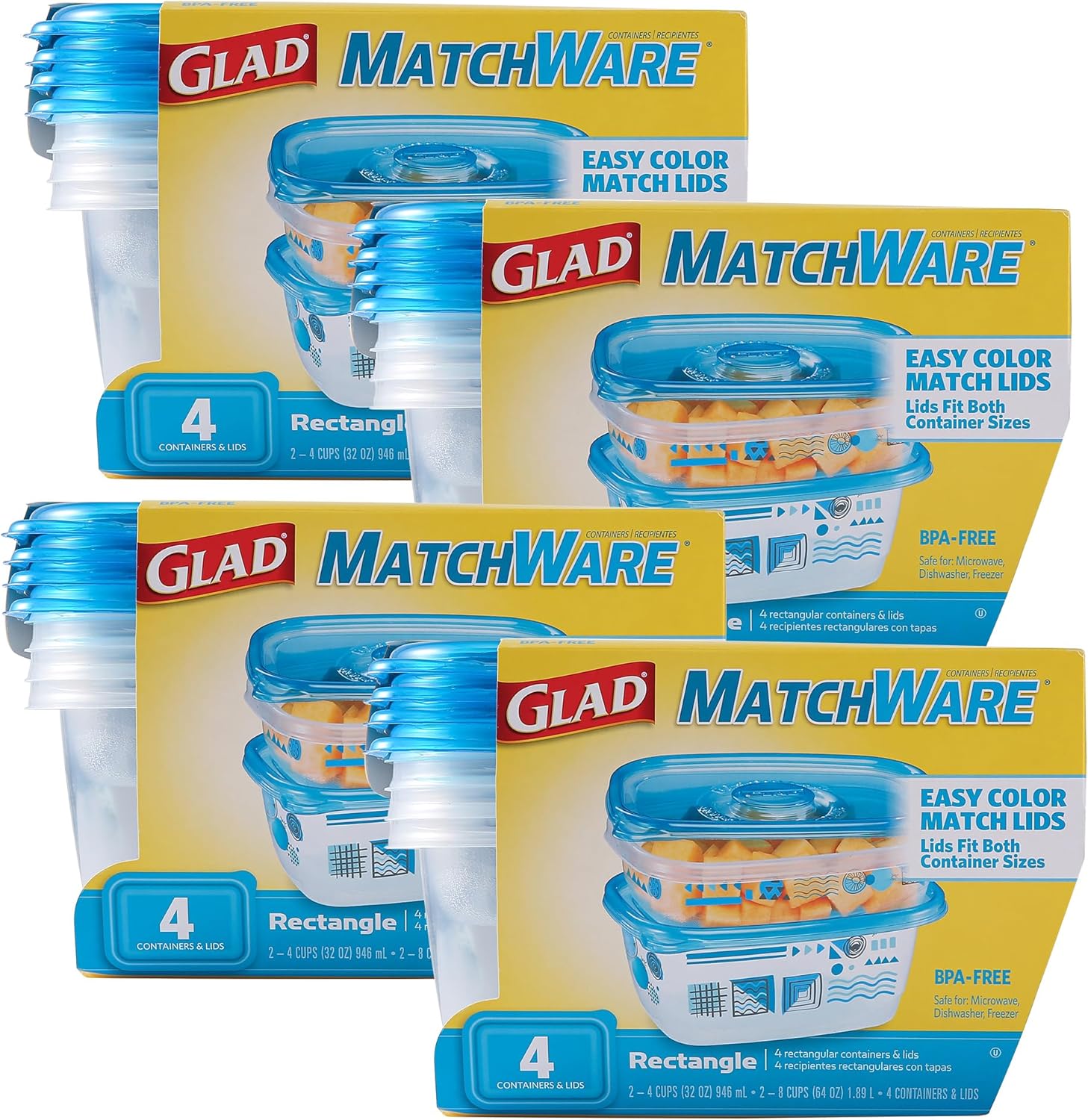 Amazon.com: Glad Gladware Series Durable Plastic Food Storage ...