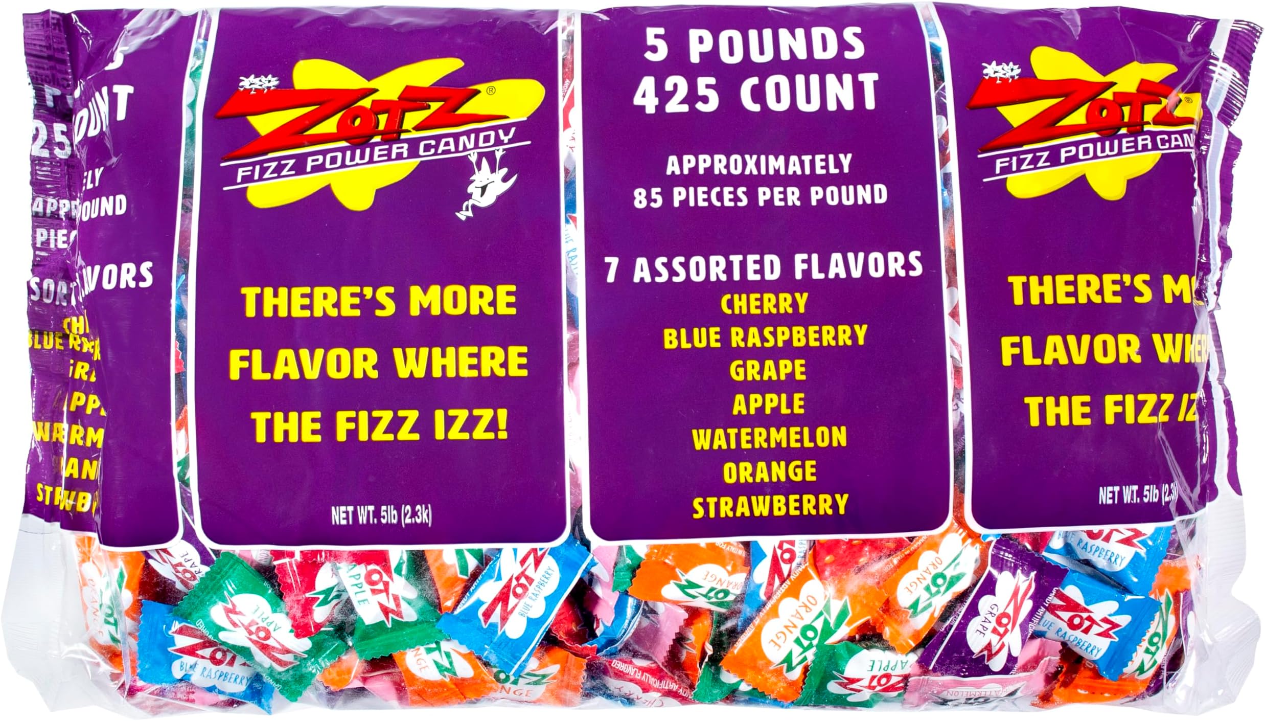 Amazon.com : Zotz Fizz Power Candy Assorted - Fruit Flavored Hard Candy ...