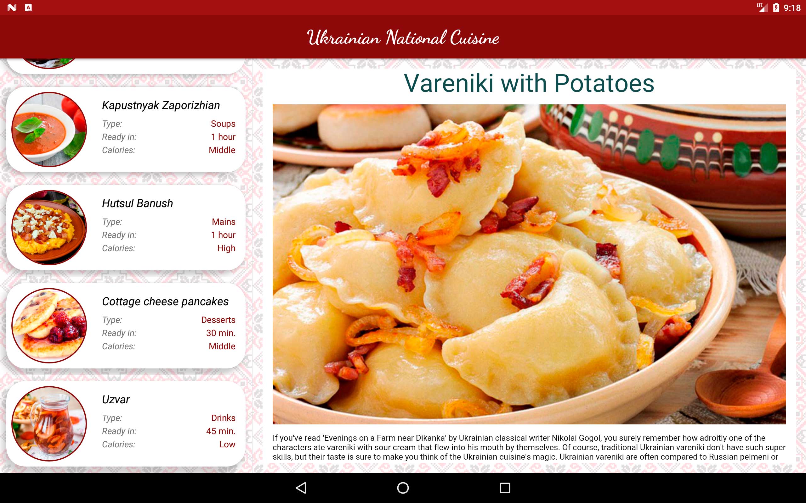 Ukrainian national food. Best recipes - App on Amazon Appstore
