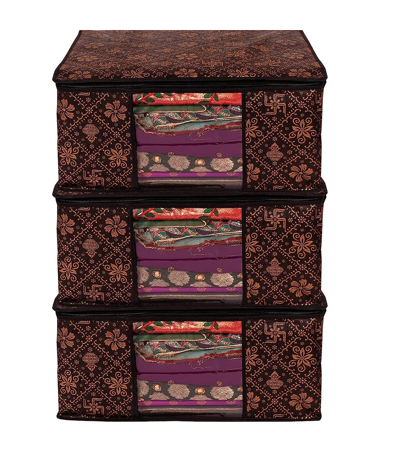 chiransi Saree Covers With Zip//Saree Covers For Storage//Saree Packing ...