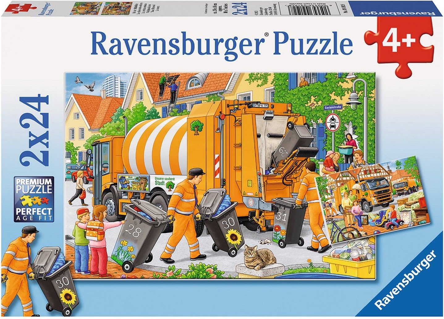 Ravensburger – Jigsaw Puzzle 24 Pieces 337032 – 2 Puzzles – Garbage ...