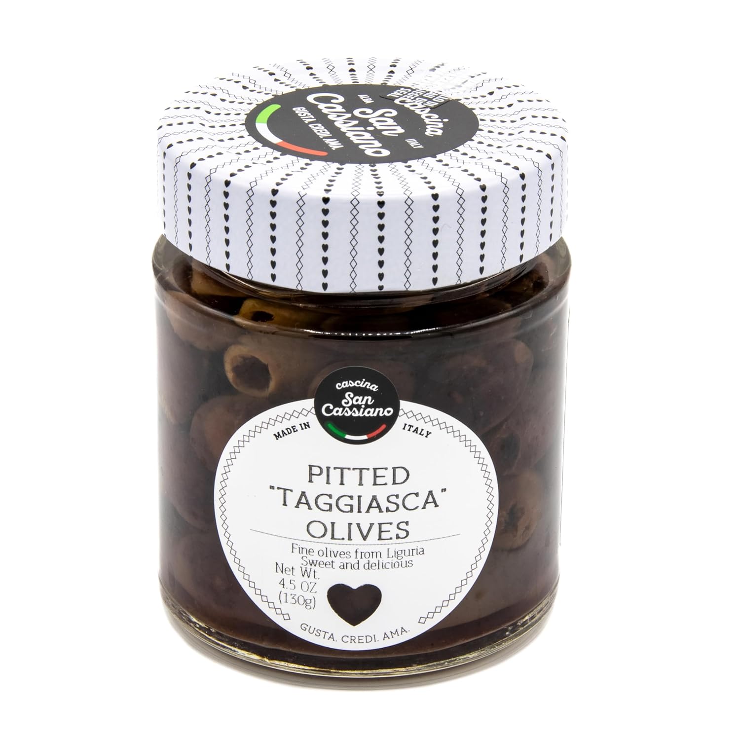 Amazon.com : San Cassiano Pitted Taggiasca Olives 4.5 oz, Gourmet Gift ...