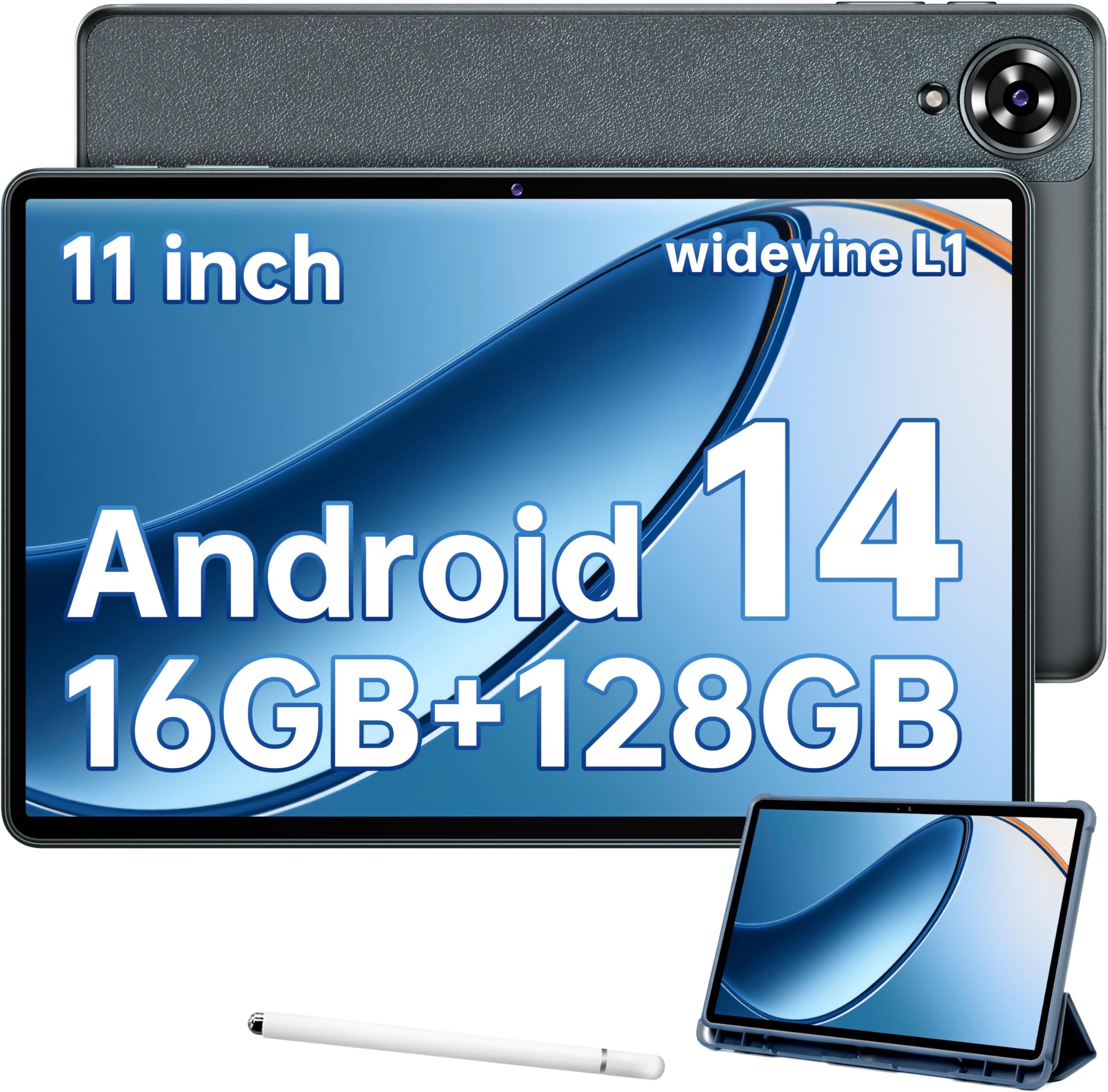 OUKITEL OT11 Android 14 Tablet, 11 Inch Tablet 4G LTE, 16GB+128GB (TF ...