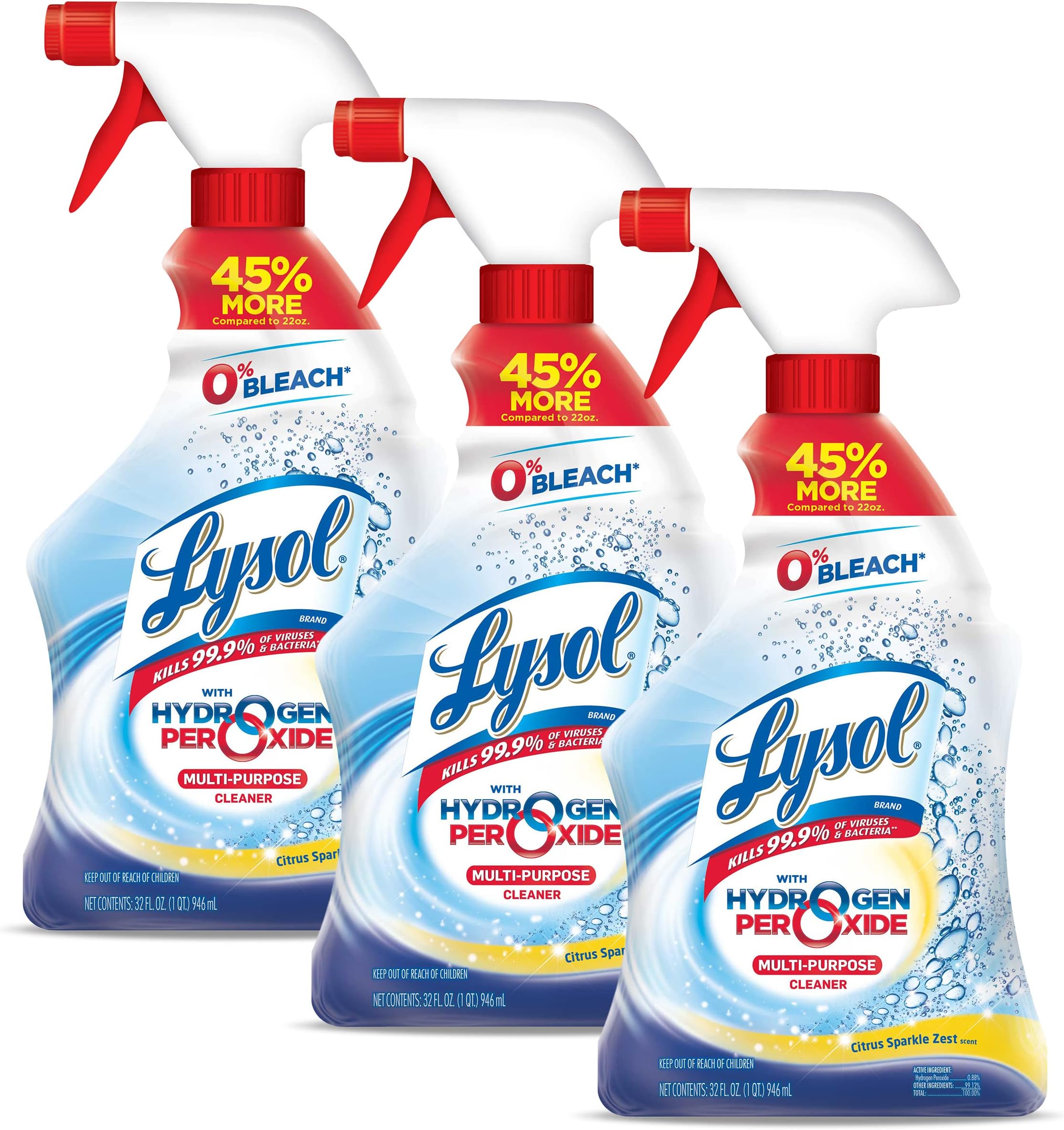Amazon.com: Lysol Power Bathroom Cleaner Trigger, 22 Ounces (Pack of 3 ...