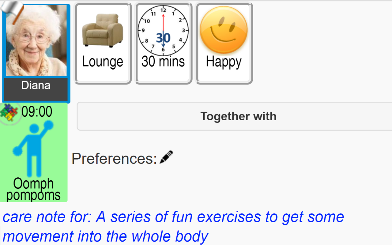 Oomph! Activities for Care - App on the Amazon Appstore