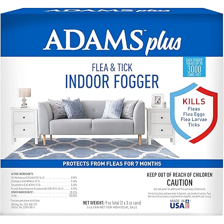 Amazon.com: Adams Plus Flea Control Indoor Fogger, 3 Ounce, 3 Pack ...