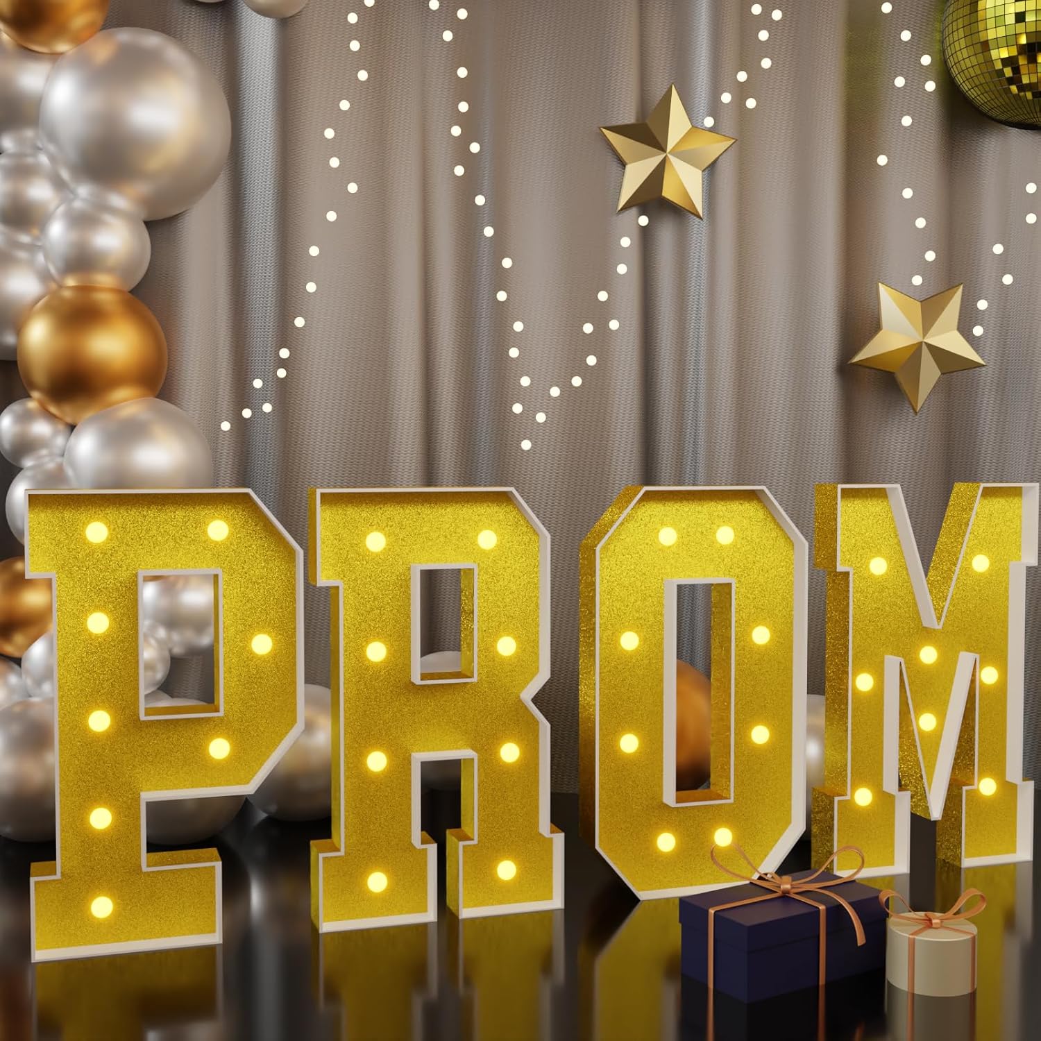 Amazon.com: imprsv Graduation Decorations 2024 Gold Letters: 3FT ...