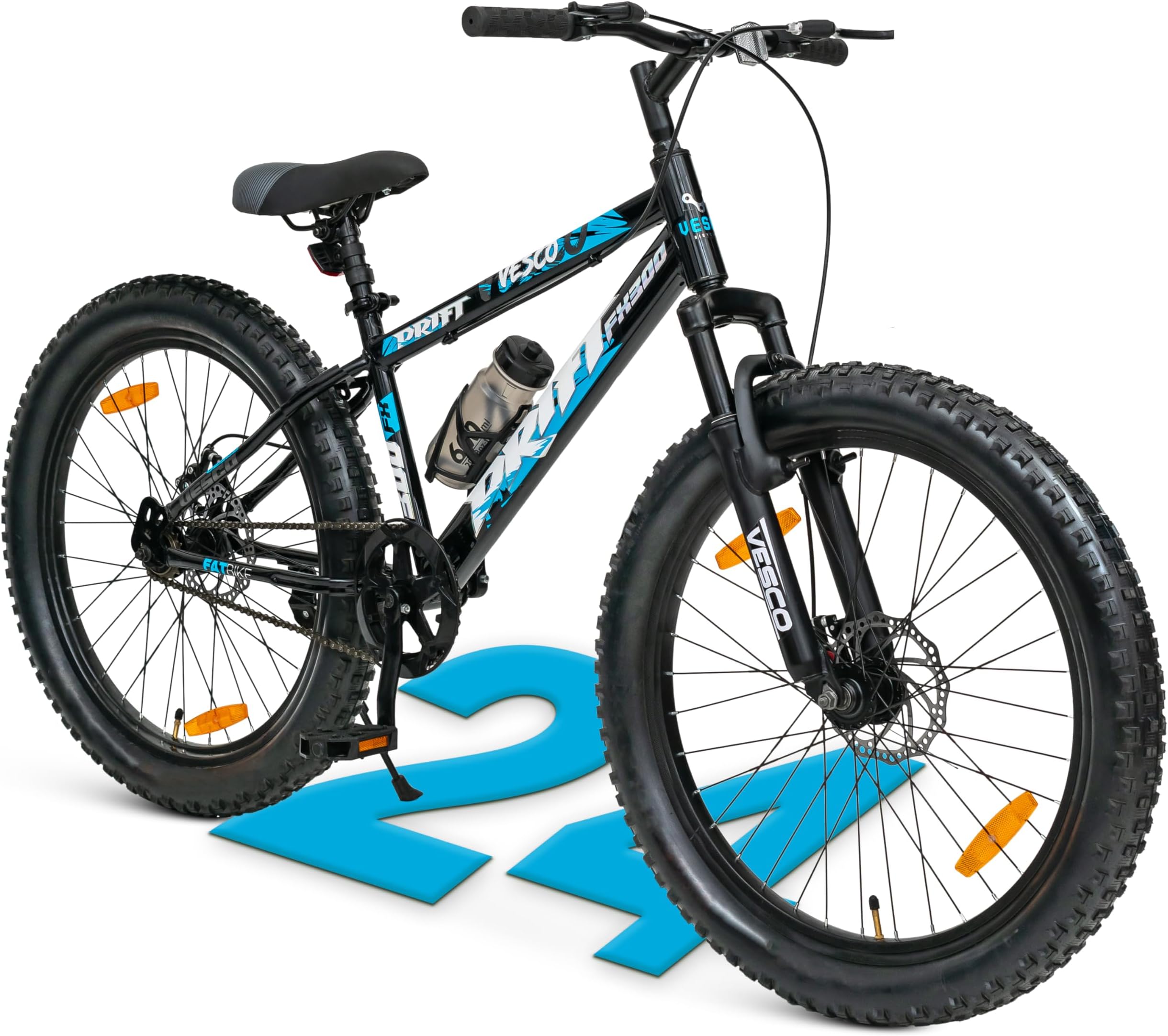 Buy VESCO Hyper-X 24T MTB 7 Speed Gear Cycle for Boys & Girls | Dual Disc Brake | Front ...