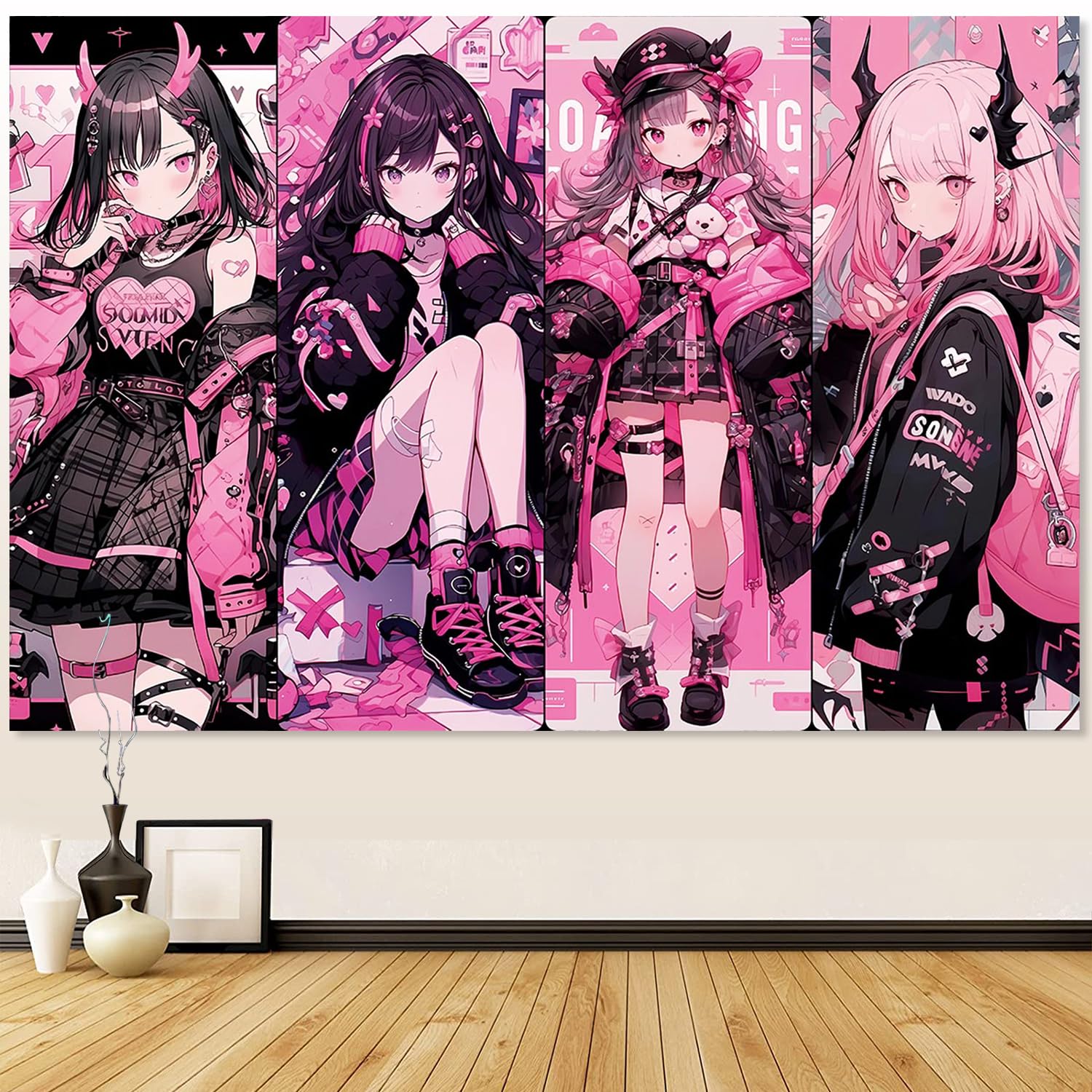 Amazon.com: IIOIIOII Anime Tapestry-Anime Girl Wall Hanging-Japanese ...